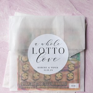 Lotto Love | Wedding Lotto Ticket Favors | Lottery Ticket Wedding Favor ...