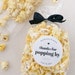 Thanks for Popping By, Personalized Popcorn Favor Stickers, Round Favor ...