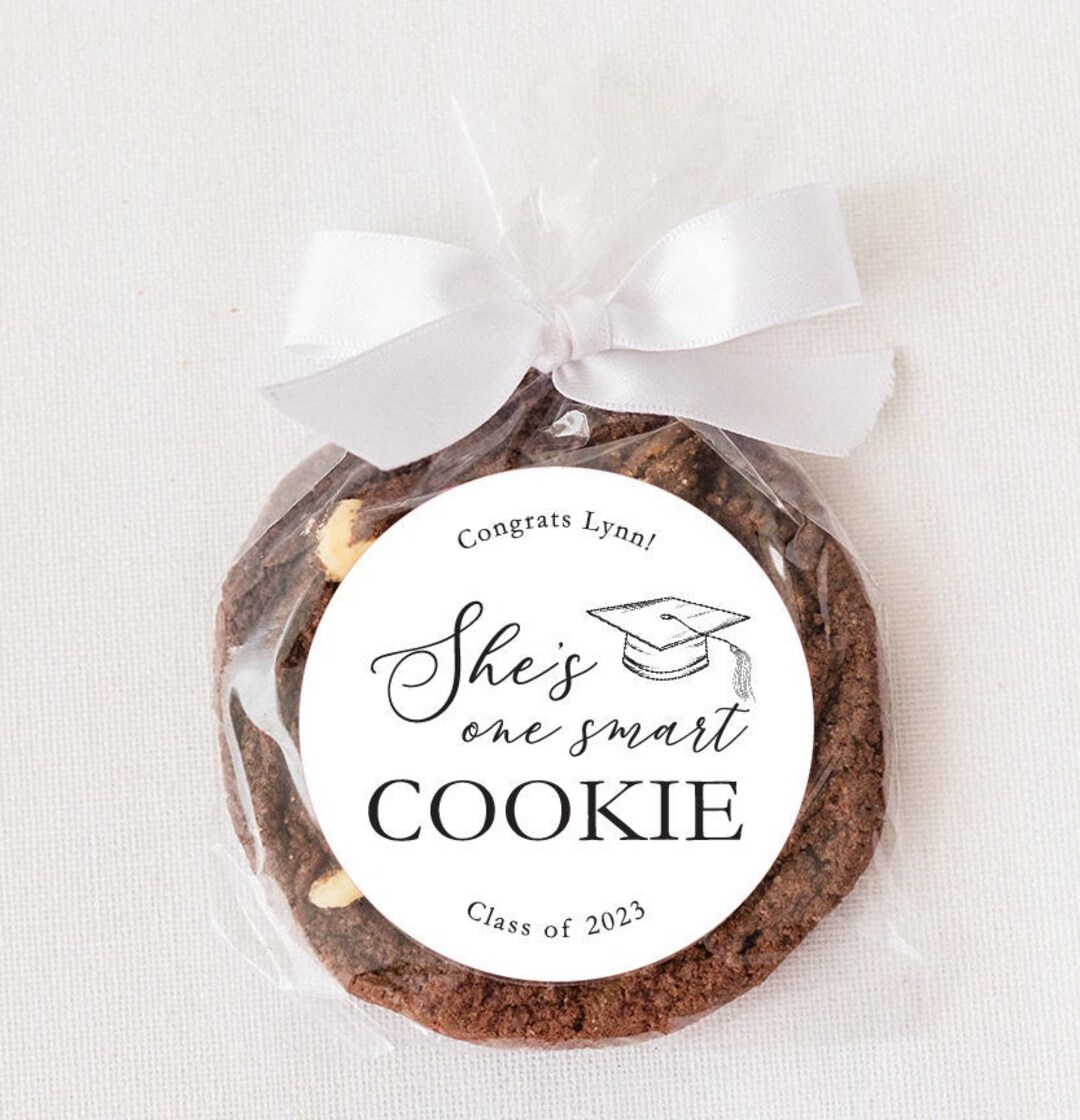 Personalized Graduation Stickers: Smart Cookie Favor Labels - Etsy