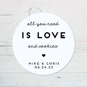 Personalized Stickers for Cookie Favors, Round Treat Labels, 2.5 Inch ...