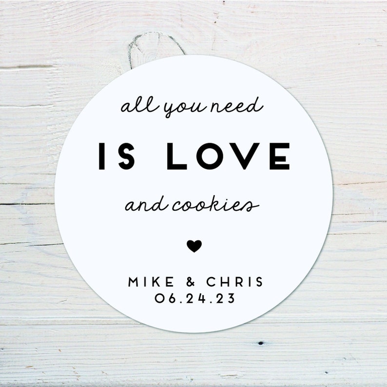 Personalized Stickers for Cookie Favors Round Treat Labels - Etsy