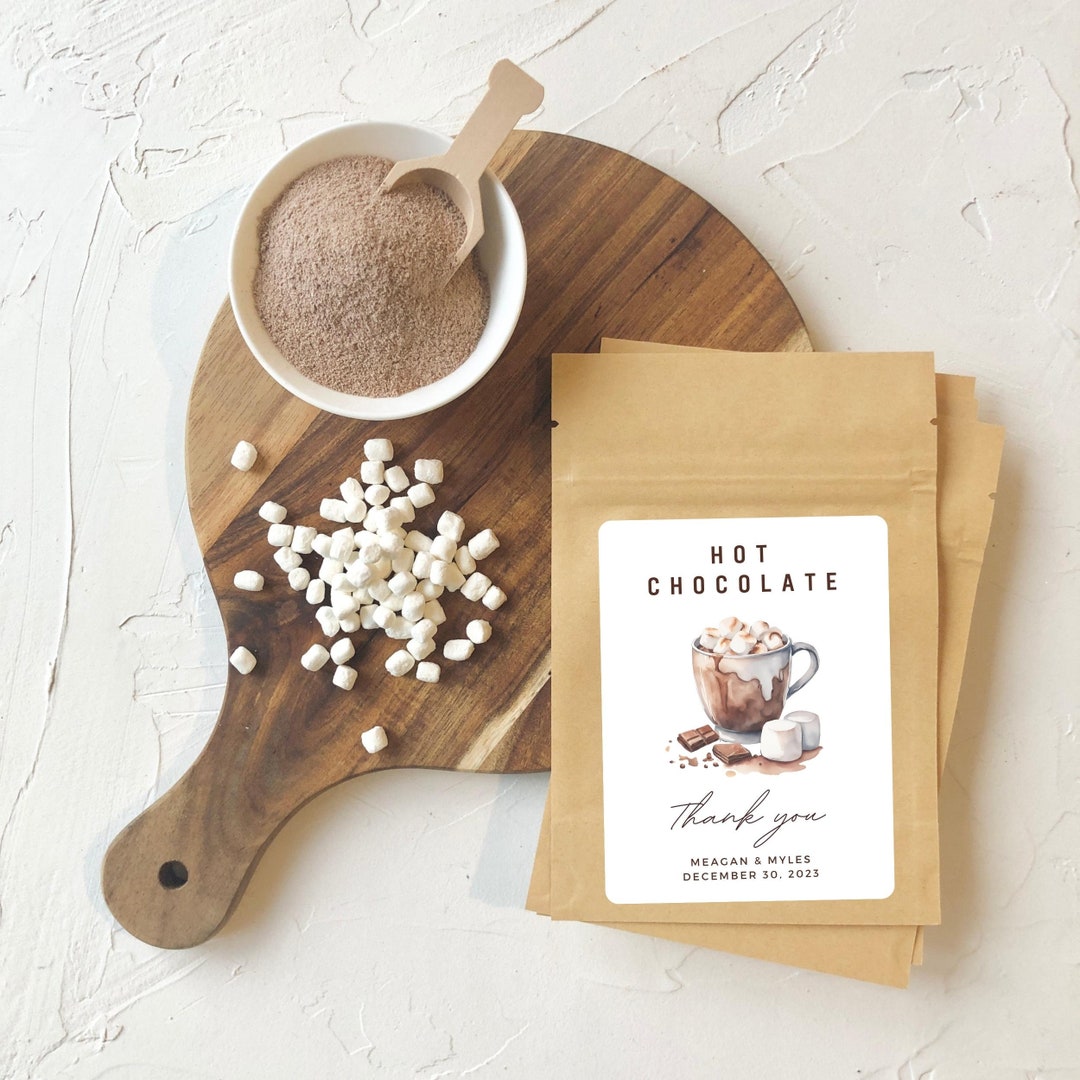 Personalized Hot Cocoa Favor | Hot Chocolate Packet | Single Serve ...