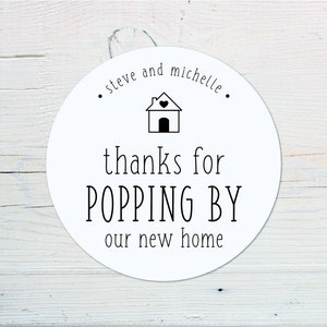 Thanks for Popping By, Housewarming Party Favors, Personalized Popcorn ...