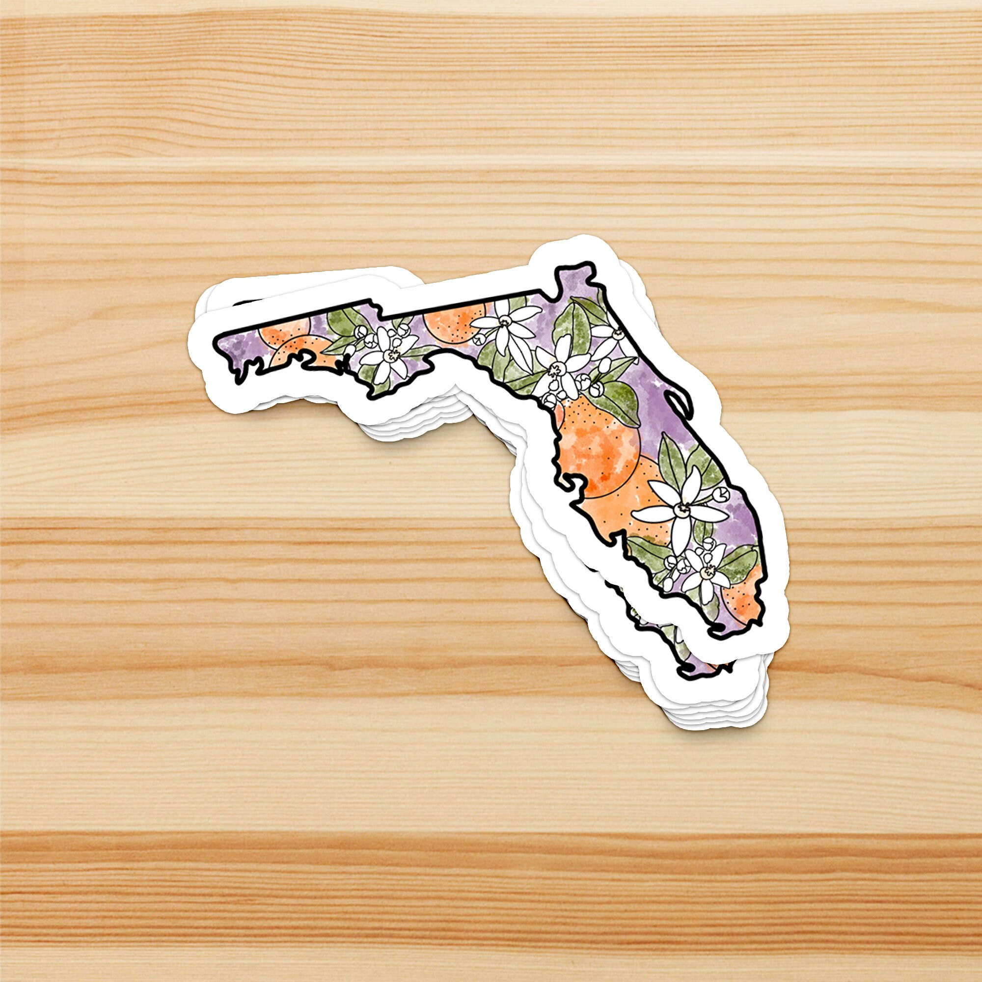 Florida State Flower Sticker WATERPROOF - Etsy