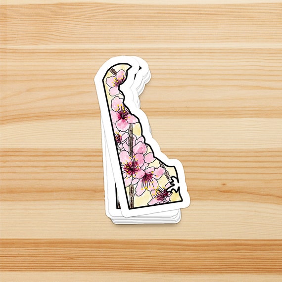 Delaware State Flower Sticker WATERPROOF | Etsy