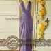 Purple Infinity Bridesmaid Dress With Long Straps and Folded Skirt in ...