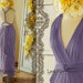Purple Infinity Bridesmaid Dress With Long Straps and Folded - Etsy