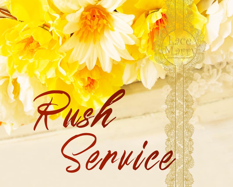 Rush Service, Priority and Fast Production for Your Beautiful Dress - Etsy