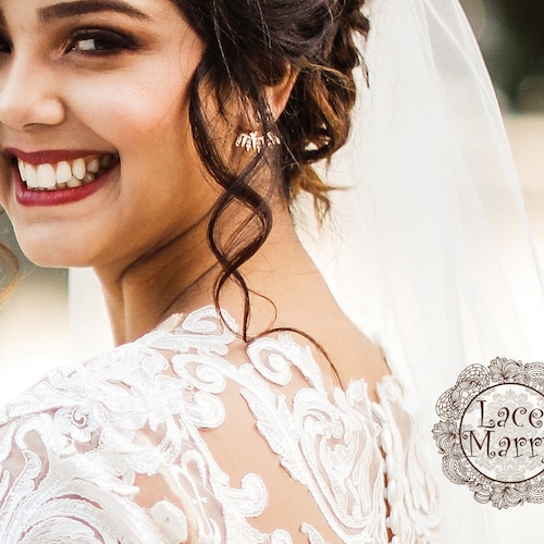 Wedding Dress Custom Made Match Your Lace Veil and Flower - Etsy
