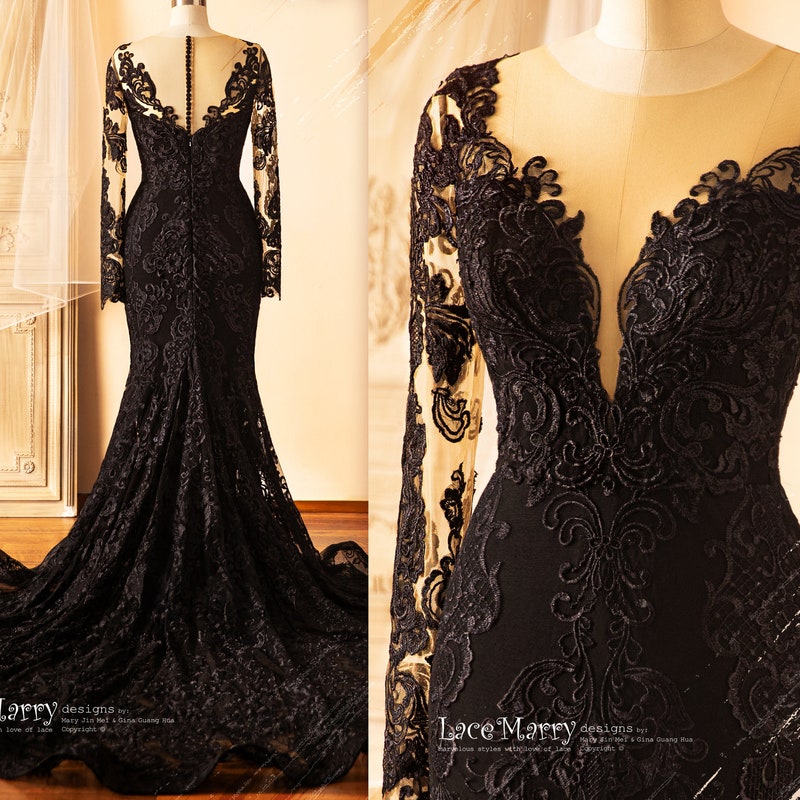 Black Wedding Dress - Etsy