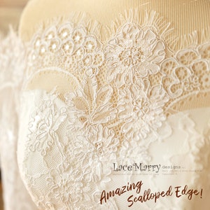 NATALIA #1 / Lace Topper in off Shoulder Design With Long Lace Sleeves ...