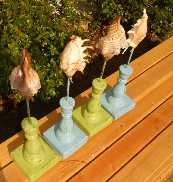 Mantel Toppers Hand Painted Beach Decor Boho Shabby Chic Tabletops ...