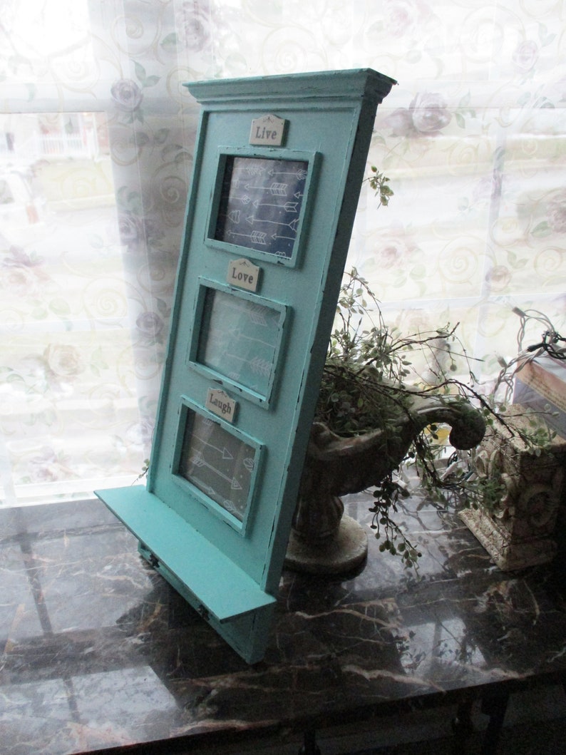 Tall Wall Picture Frame With Three Slots Small Shelf and Two - Etsy