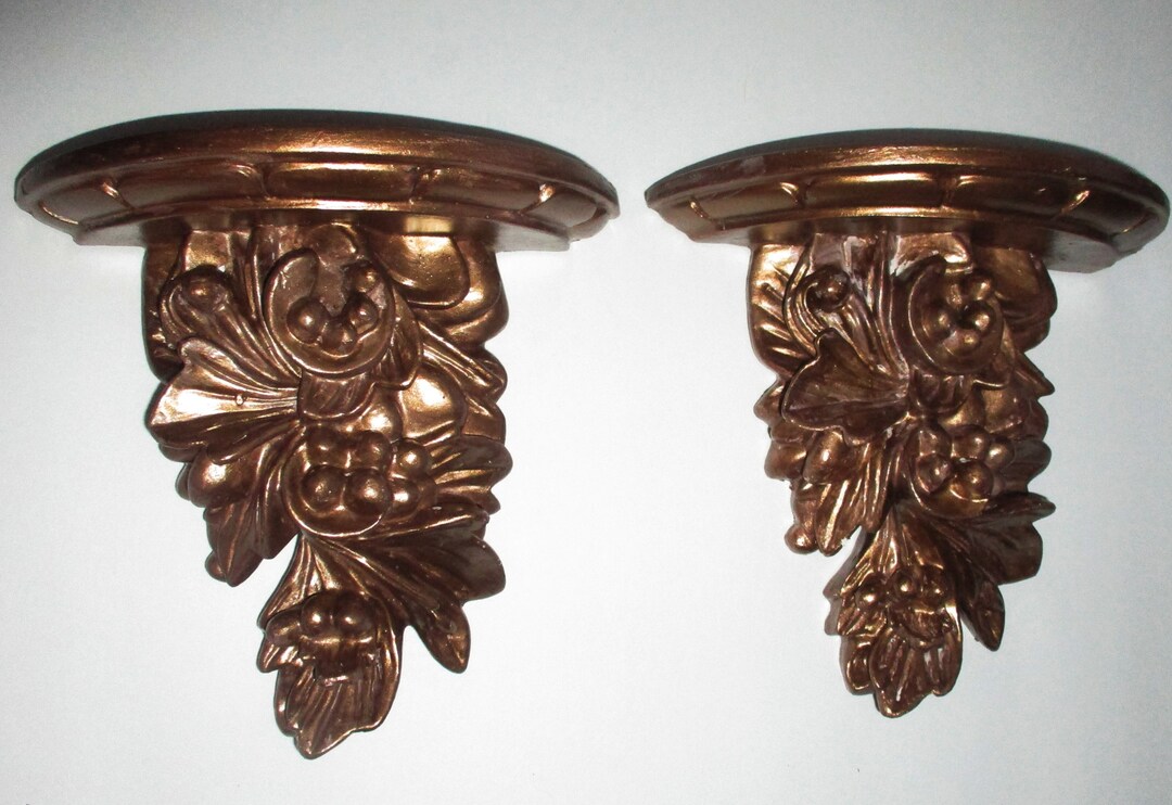 Wall Shelves, Bronze Decor, Baroque Design, Small Shelves, Decorative ...
