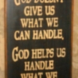 God Wall Sign, Stenciled, Wooden Wall Sign, Black and Taupe ...