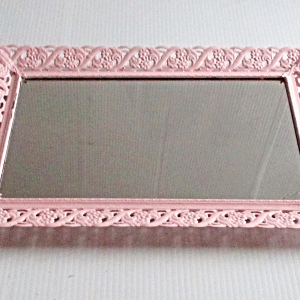 Pink Glass Tray - Etsy