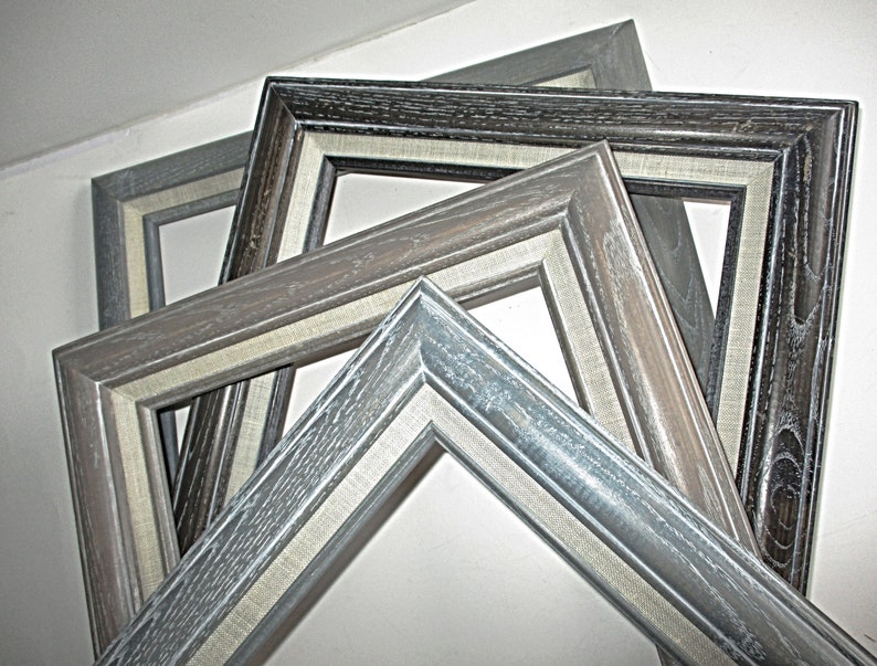 Large Open Picture Frames Four Frames Set Wall Gallery | Etsy