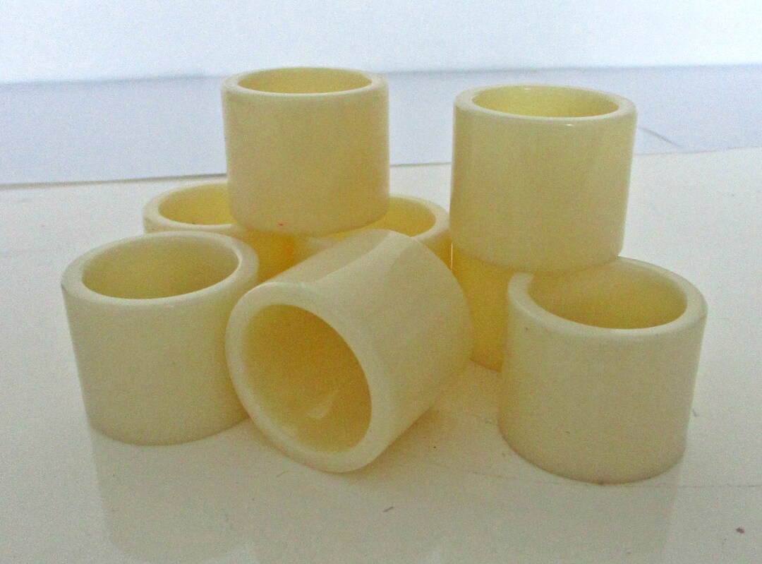 Vintage Napkin Rings, Ivory, Napkin Holders, Table Settings, Shabby ...