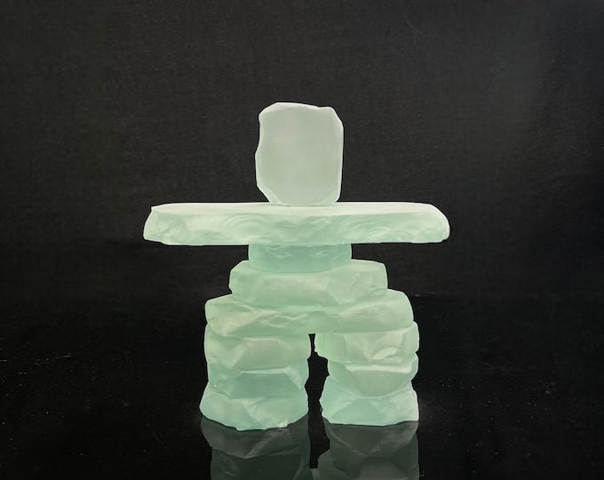 Inukshuk Glass and Stone / Inukshuk Verre Et Granite - Etsy Canada