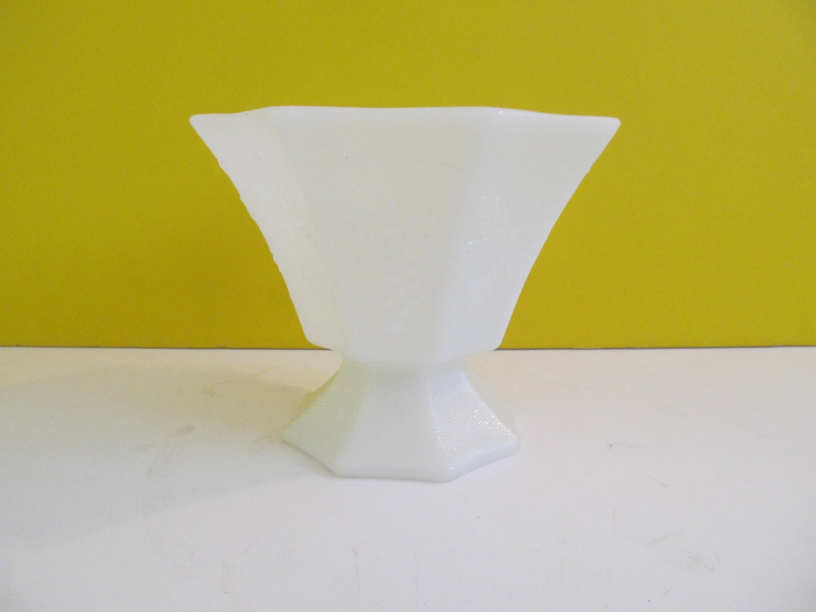 Milk Glass Vase Milk Glass Planter Milk Glass Milk Glass Etsy