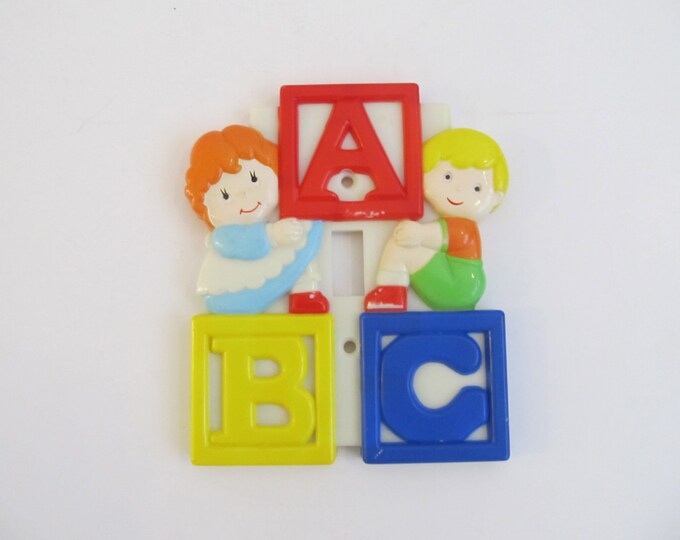 Light Switch Cover Alphabet Light Switch Cover Switch Plate - Etsy