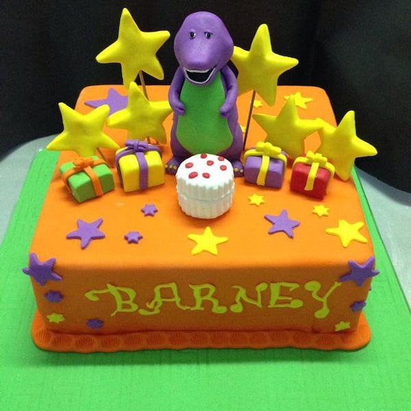 Barney Cake - Etsy