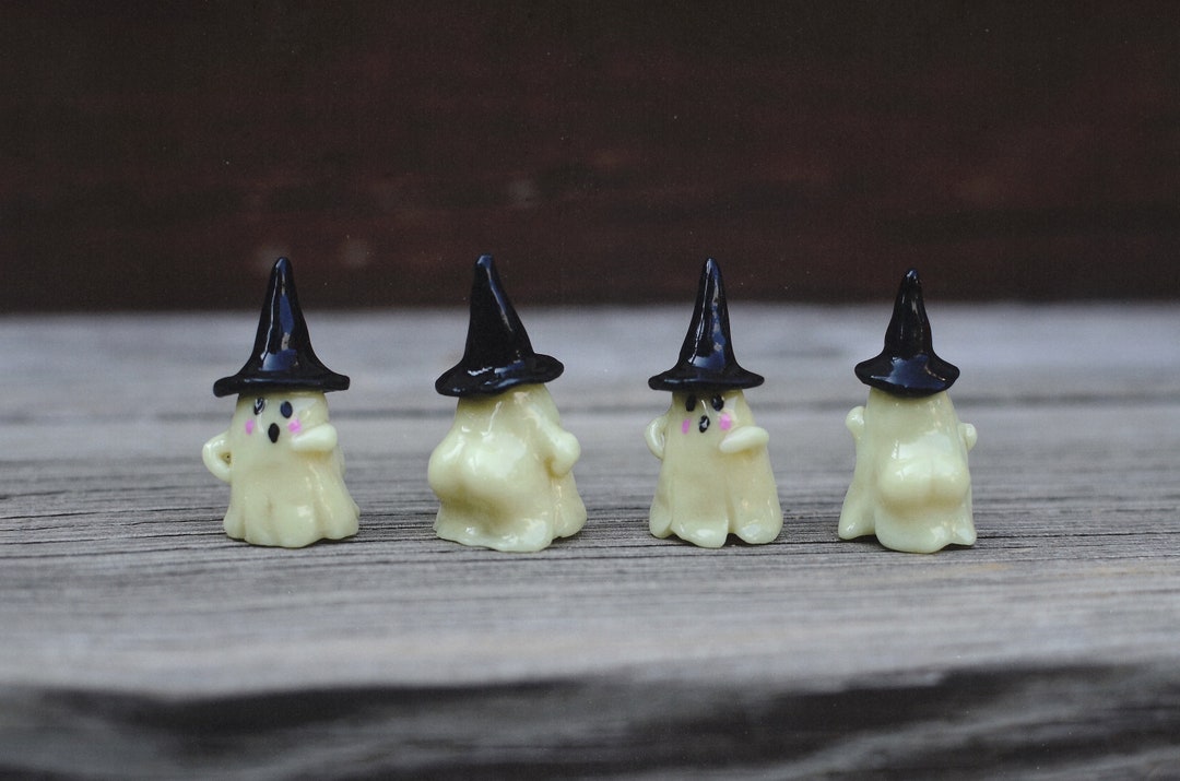 Big Booty Ghost Figurine Glow in the Dark Miniature Witch Ghost ...