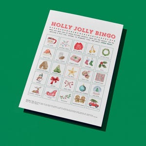 Christmas Bingo Game – 100 Unique Holiday Cards (printable) - Etsy
