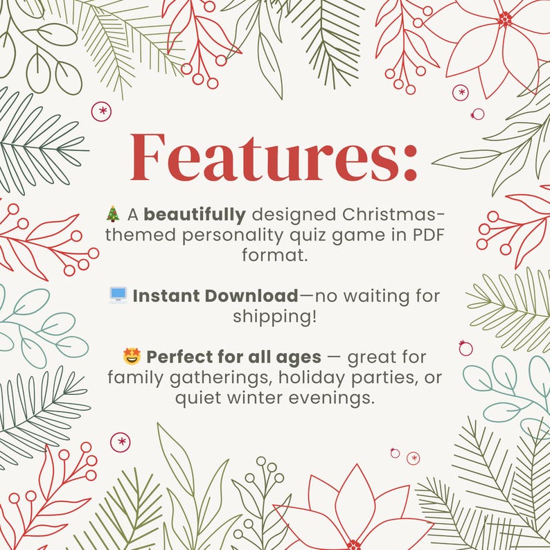 Santa or Grinch Personality Quiz Game | Christmas Party (digital ...