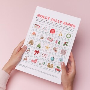 Christmas Bingo Game – 100 Unique Holiday Cards (printable) - Etsy