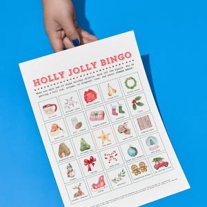 Christmas Bingo Game – 100 Unique Holiday Cards (printable) - Etsy
