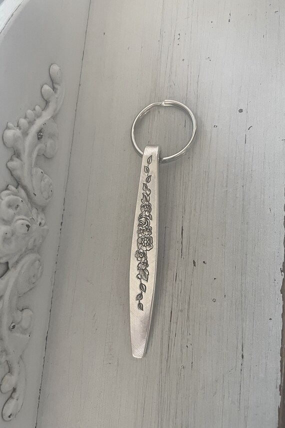 Spoon Handle Keyring Key Finder Silverplate Key Chain | Etsy