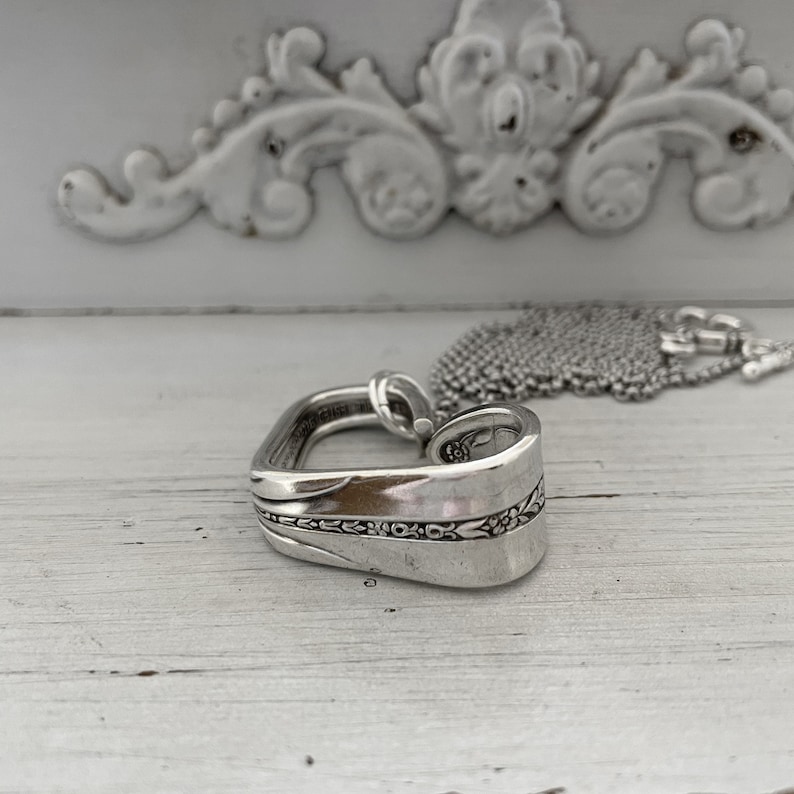 Floating Heart Necklace Floating Heart Pendant Silver Heart - Etsy