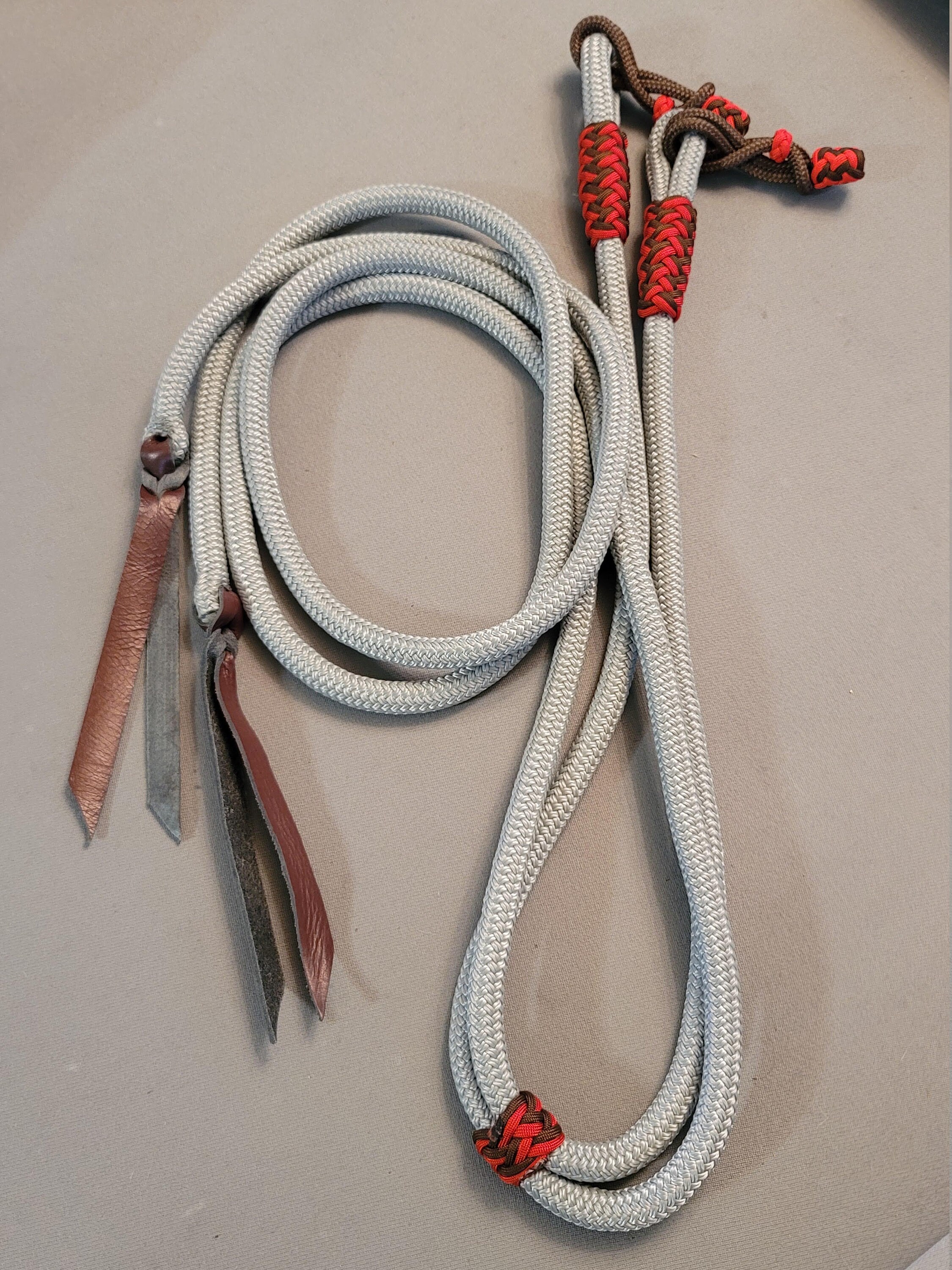 Custom Made Yacht Rope Split Reins Choose Your Colors | Etsy