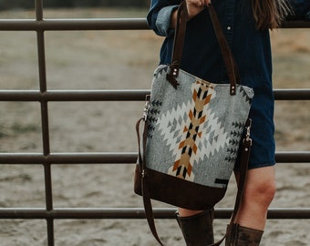 Boho Southwestern Bags made with Genuine by MercyGreyDesignCo