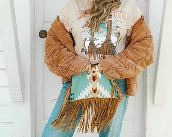 Boho Southwestern Bags made with Genuine by MercyGreyDesignCo
