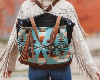 Boho Southwestern Bags made with Genuine by MercyGreyDesignCo