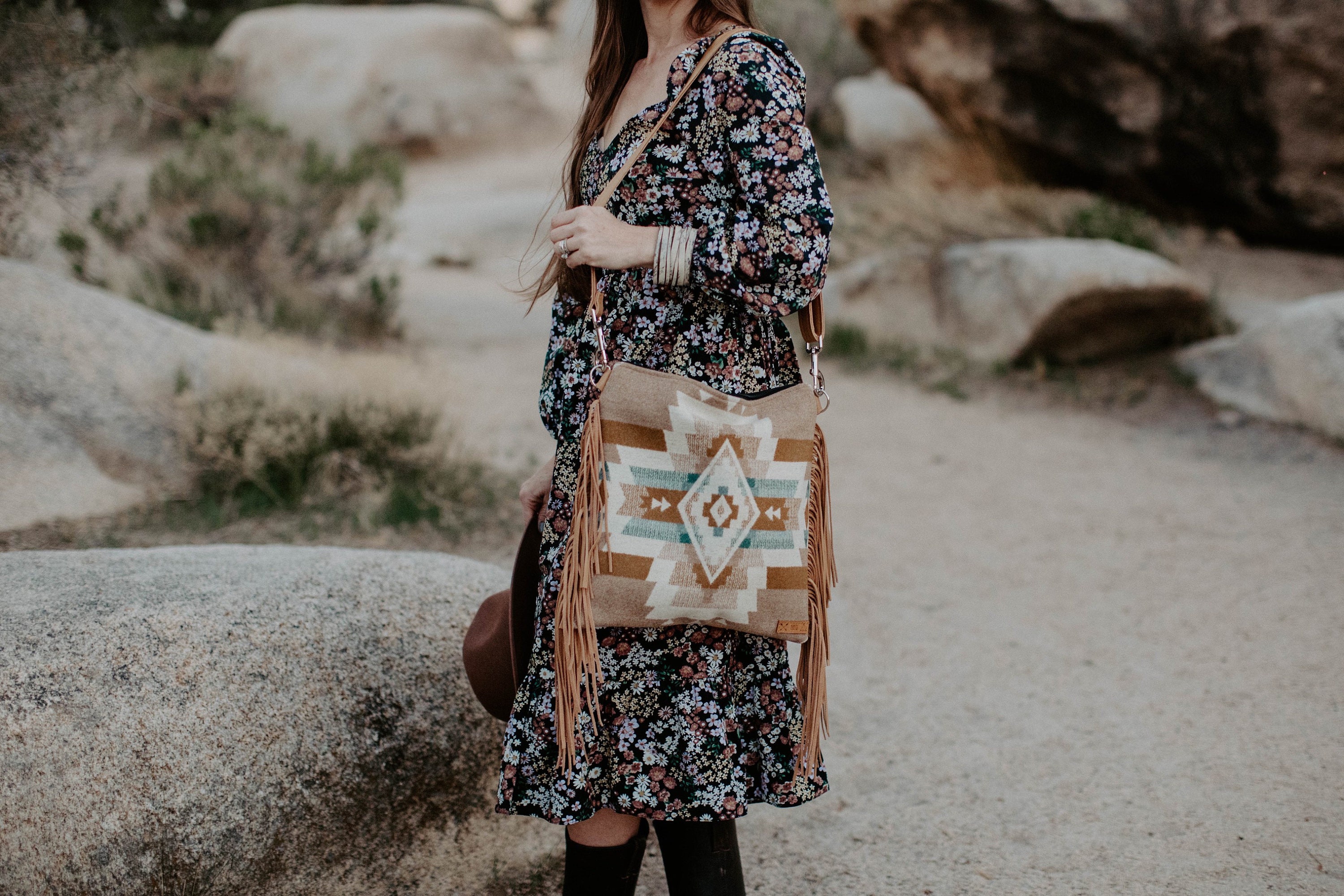 Bohemian Fringe Crossbody Purse handmade by Mercy Grey Design Co ...