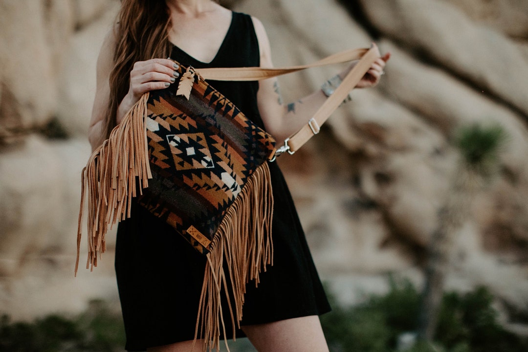 Pendleton Wool Fringe Crossbody Bag: Southwestern Rodeo Purse - Etsy