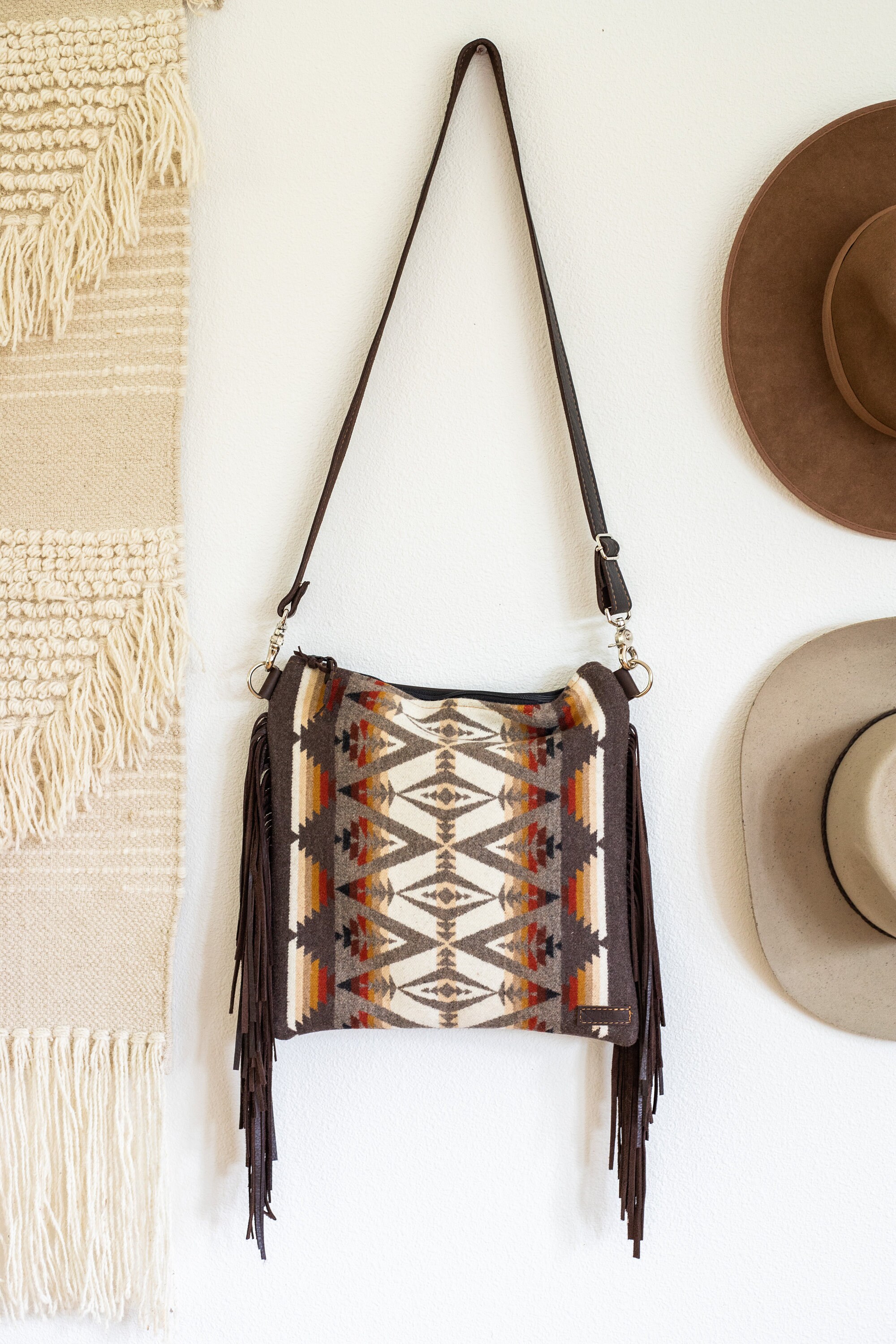 Western Fringe Purse in Pacific Crest — Mercy Grey Design Co