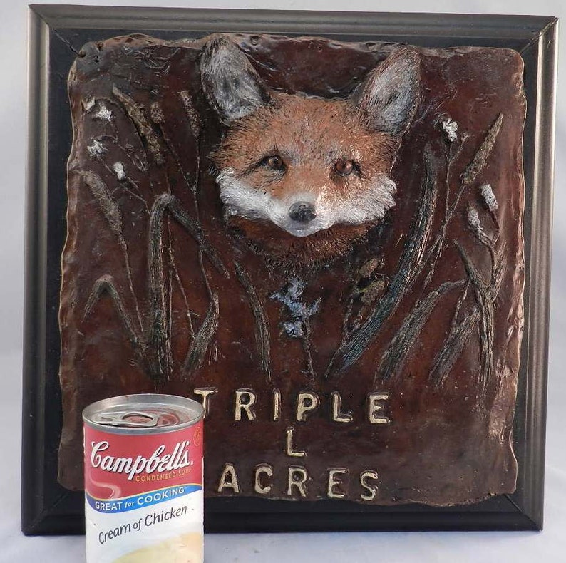 Original Solid BRONZE Art Sculpture~red Fox Statue~figure~customized ...