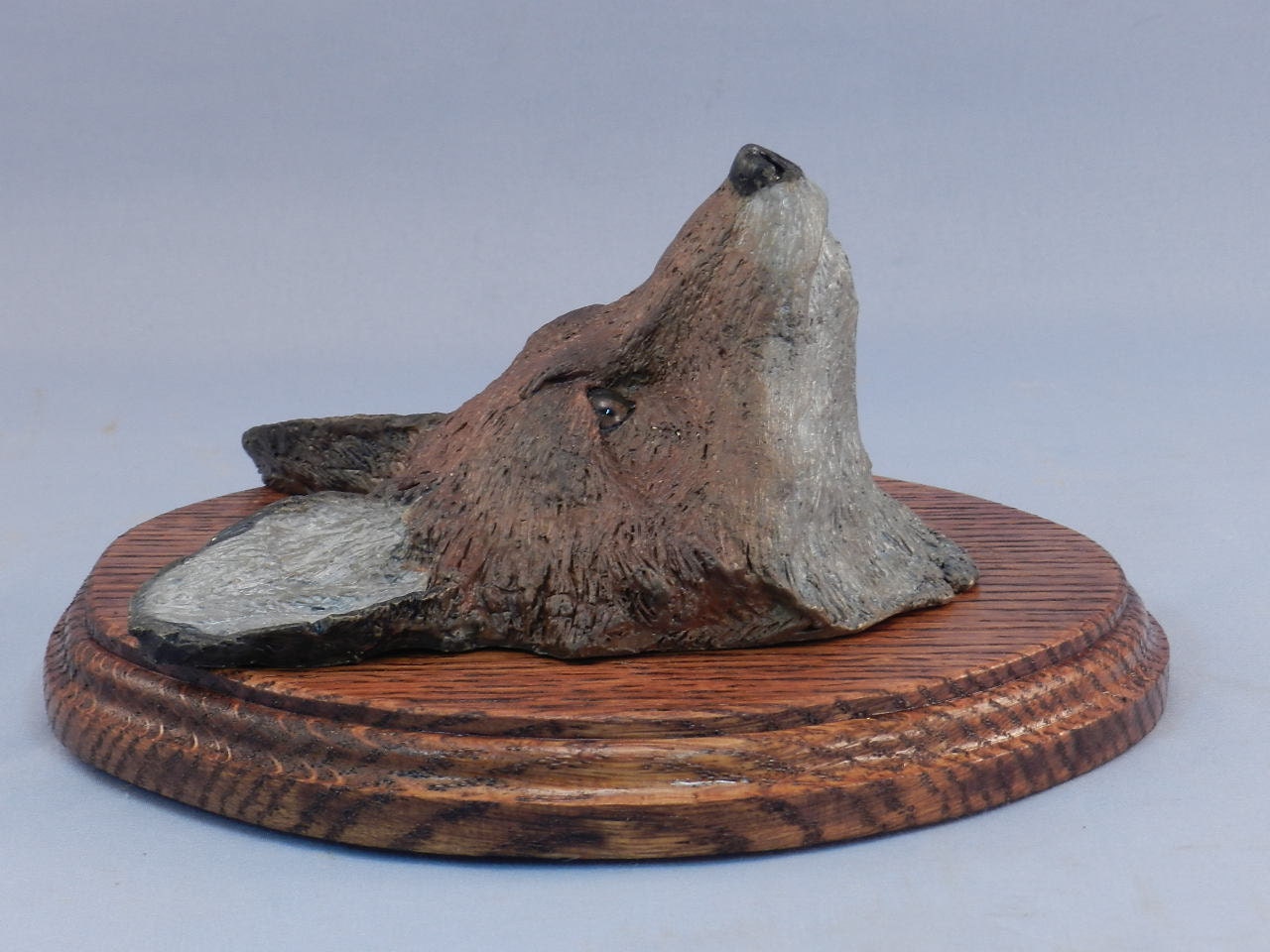 Original BRONZE Red Fox Vixen Sculpture Figure Wall Hanging Plaque Hot ...