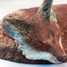 Bronze Red Fox Sculpture Curled Sleeping Vixen Hot Cast Bronze Using ...
