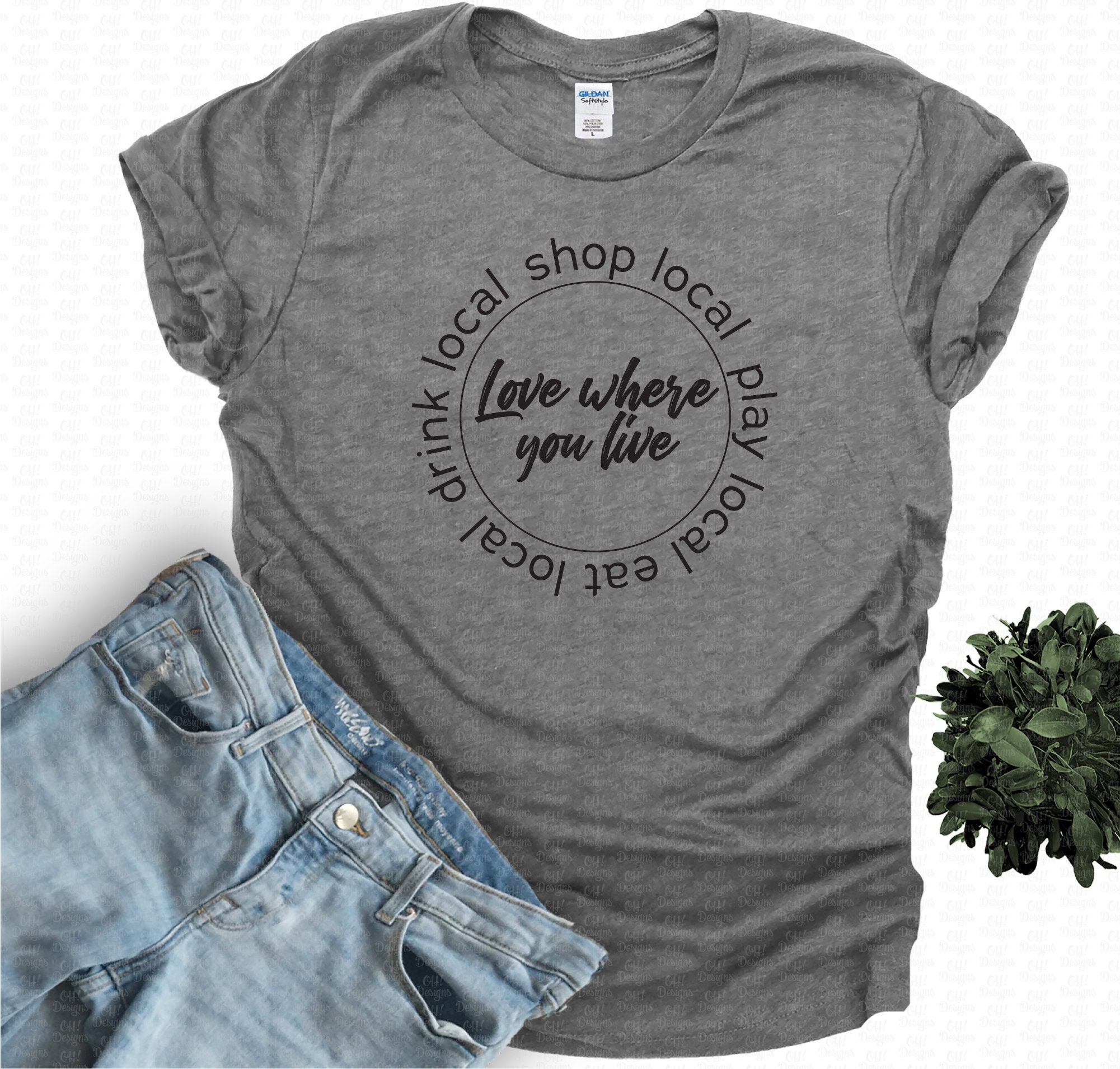 Love Where You Live DIGITAL Download, SHOP LOCAL Png, Eat Local, Play ...