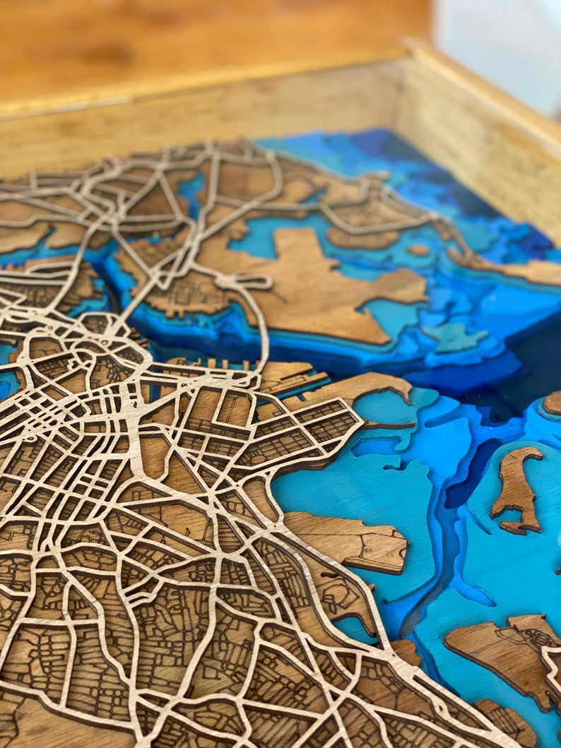Handcrafted City Map Coffee Table 100% Made in the USA. - Etsy