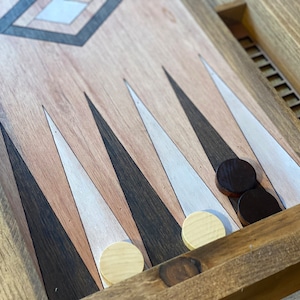 Rustic Backgammon Coffee Table With Removable Glass Top - 100% Made in ...