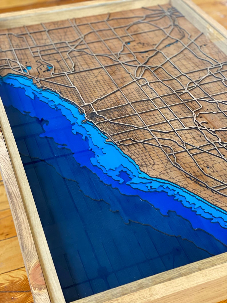 Handcrafted City Map Coffee Table 100% Made in the USA. - Etsy