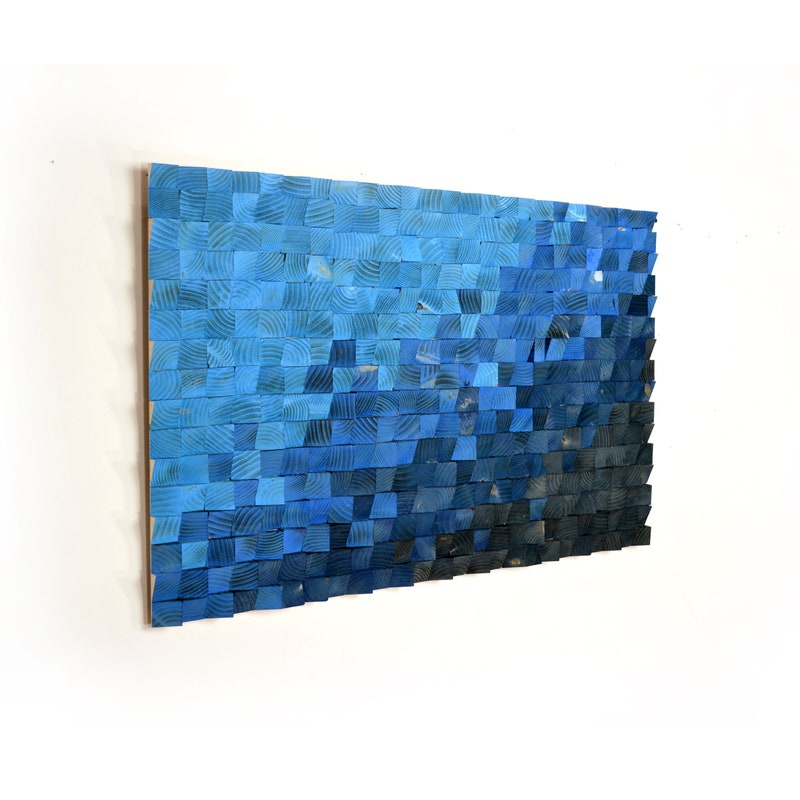 Blue Wall Sculpture - Etsy