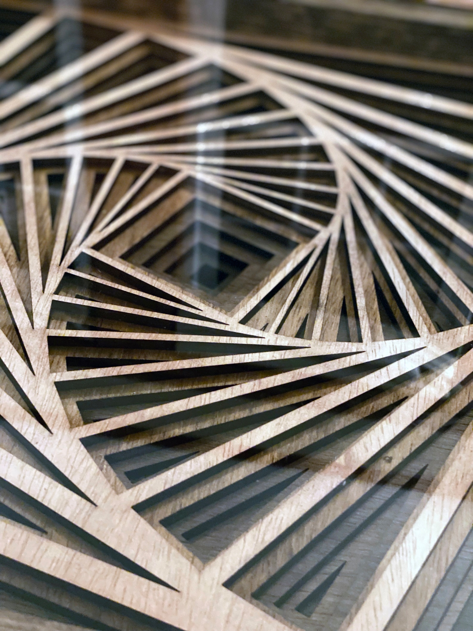 Rotating Geometric Vortex End Table & Coffee Table With - Etsy