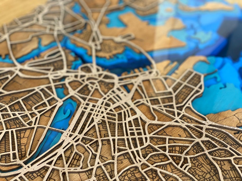 Handcrafted City Map Coffee Table 100% Made in the USA. - Etsy